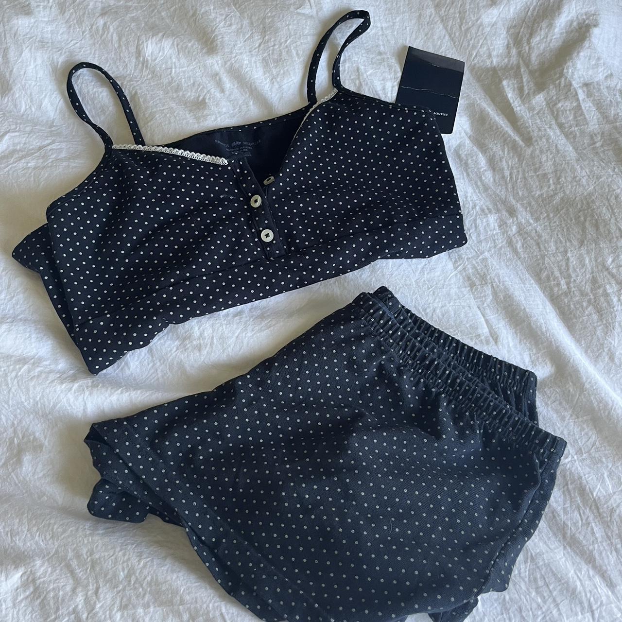 Brandy Melville matching polka dot pj set -... - Depop