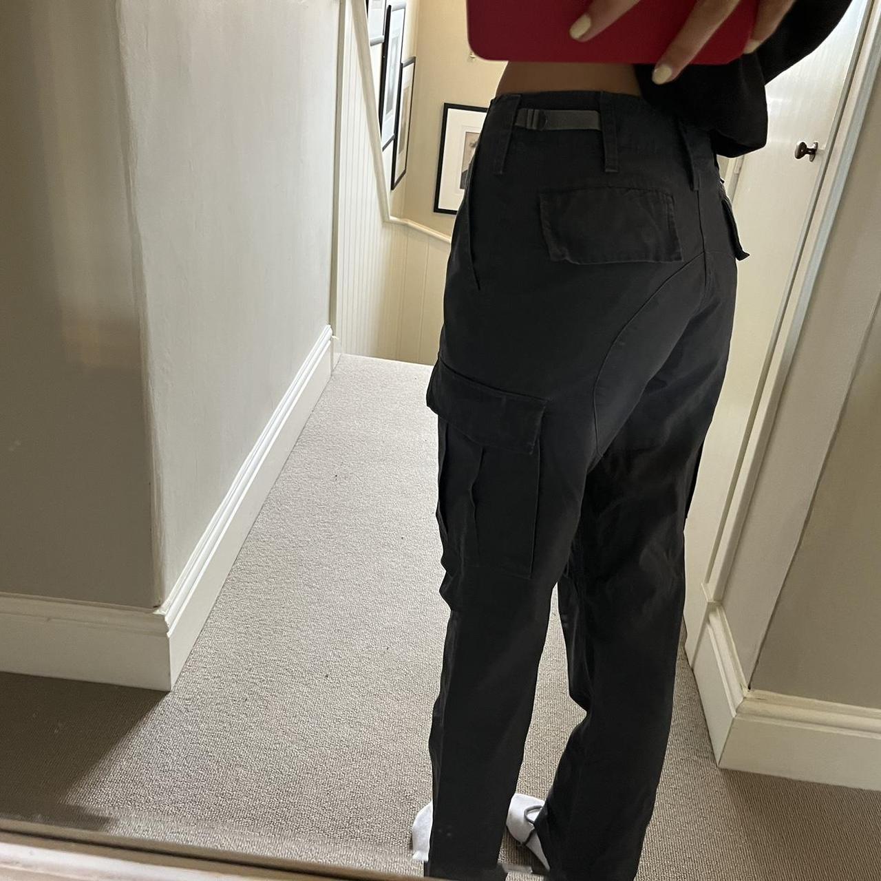 grey vintage workman style trousers so flattering... | Depop