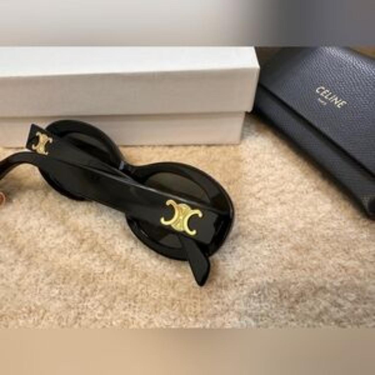 Celine Triomphe Oval Sunglasses Celine Triomphe Depop