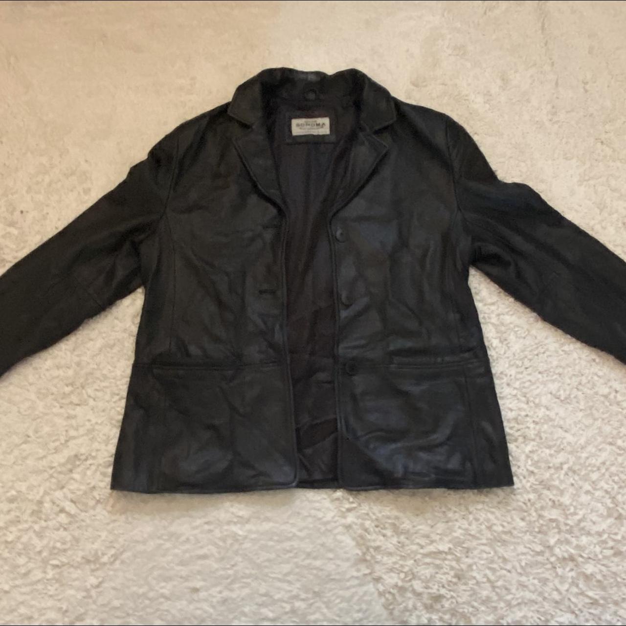 Vintage Sonoma Leather Jacket size XL #vintage... - Depop