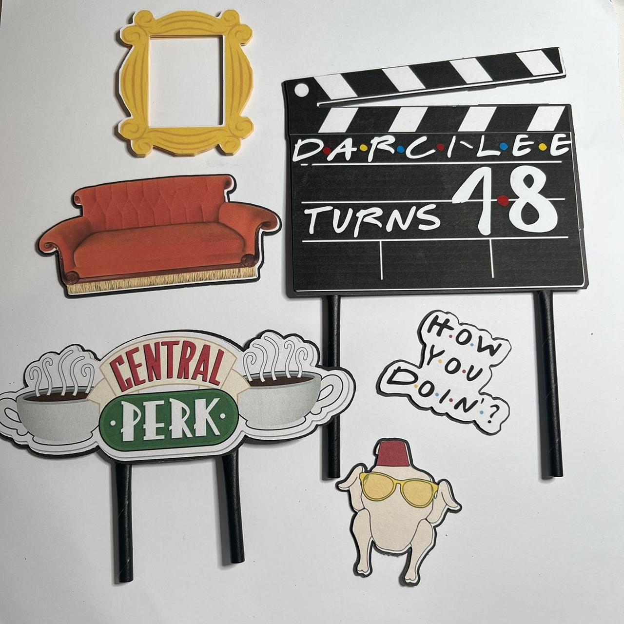 Friends topper cake topper will be personalised to... - Depop