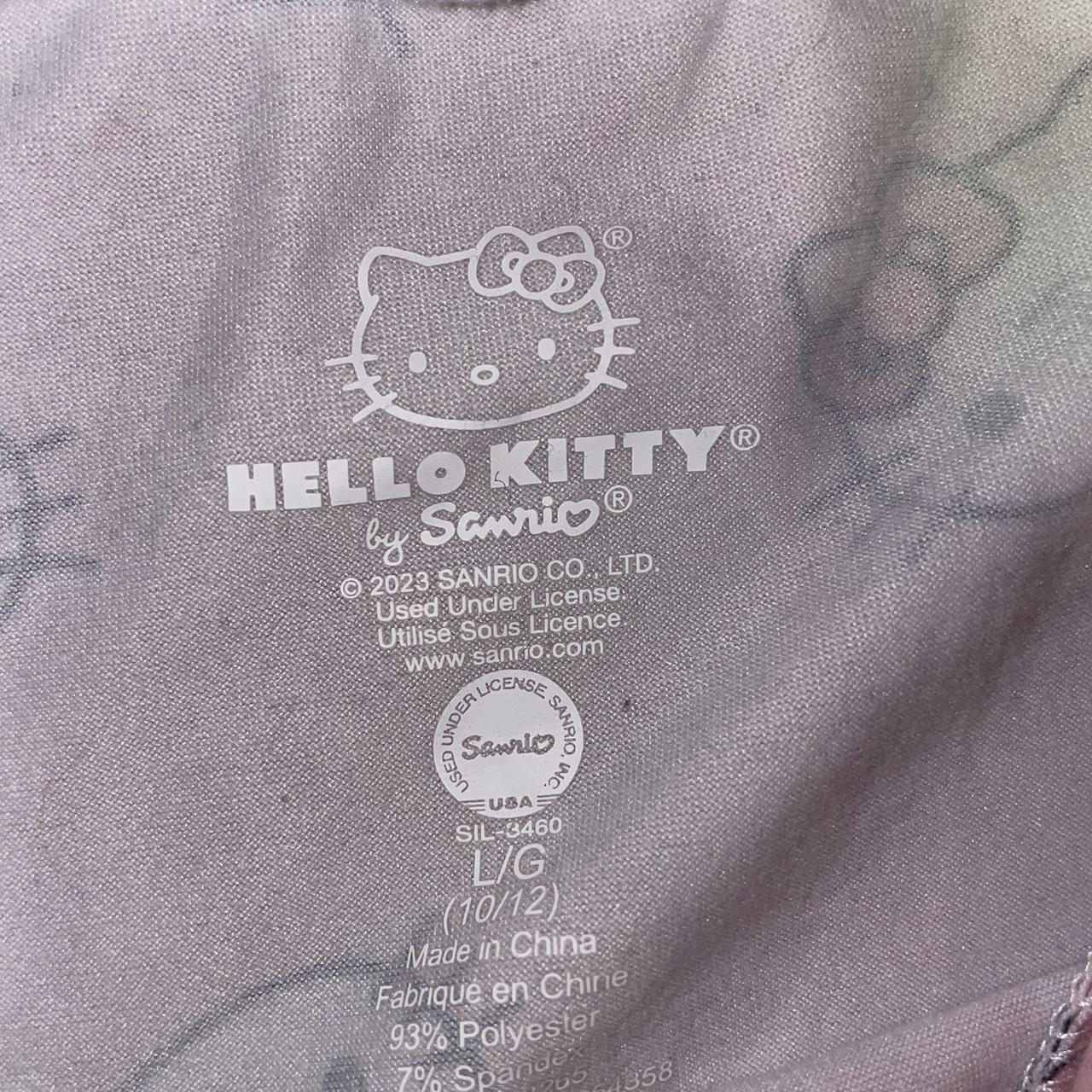 Hello kitty palm tree sleepwear mini shorts Size :... - Depop