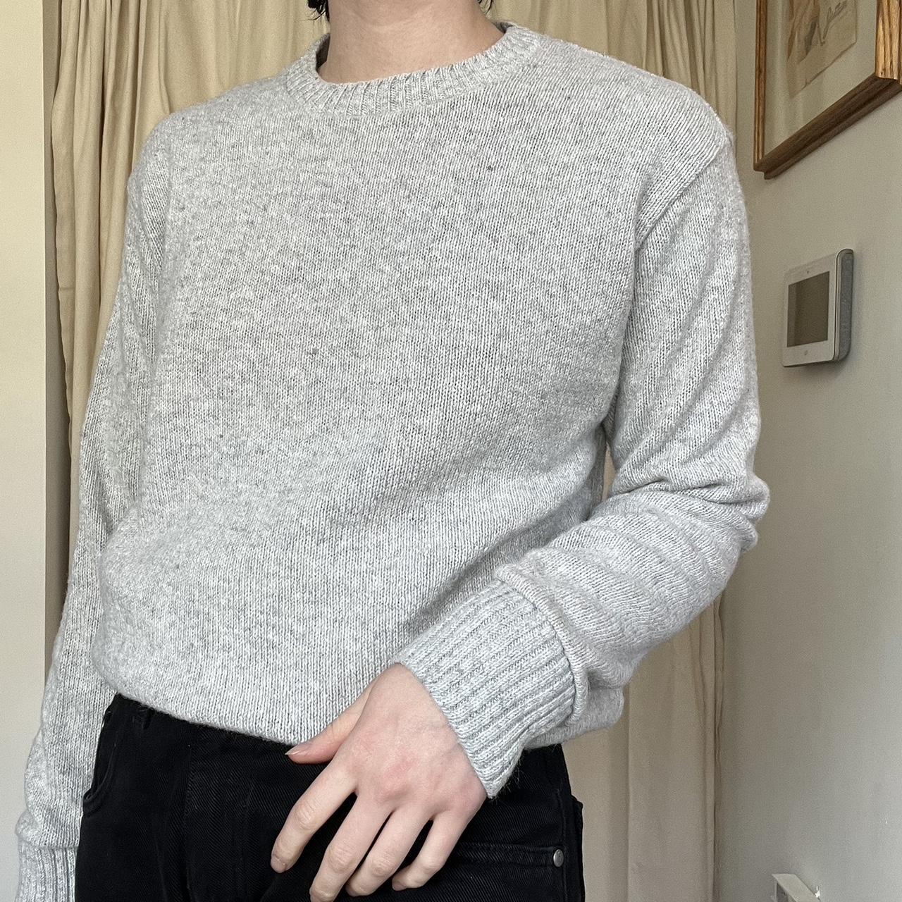 Vintage light grey crewneck sweater Brand:... - Depop
