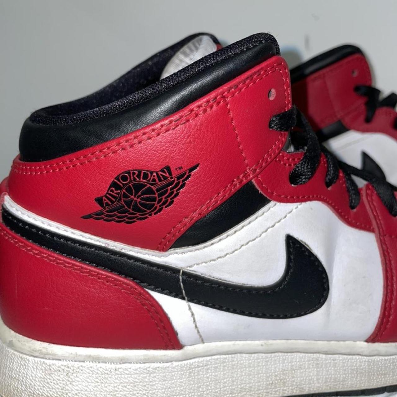 authentic chicago black toe jordan 1 mid bought for... - Depop