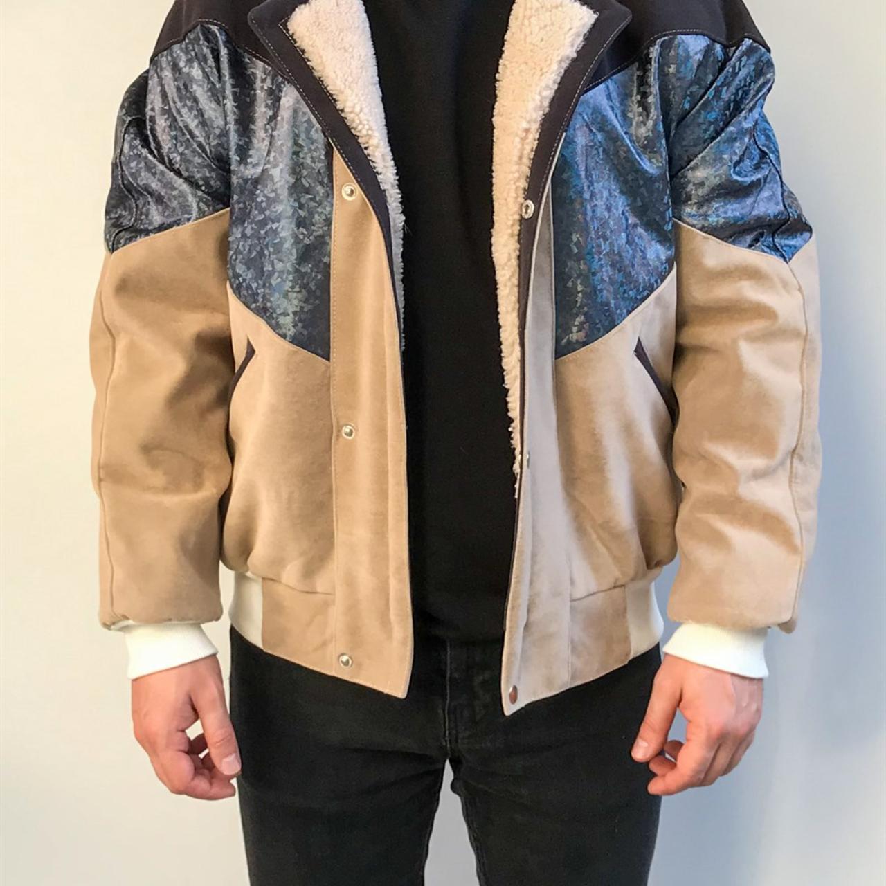 Vintage Jacket with inner lining ..retro design and... - Depop