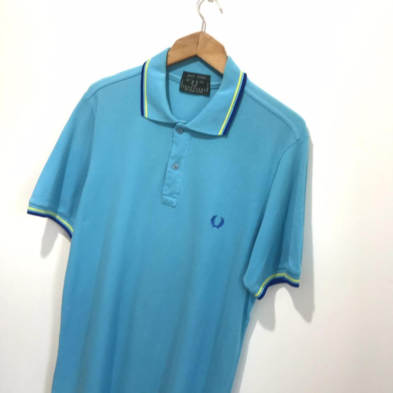 Fred Perry Men's Blue Polo-shirts | Depop