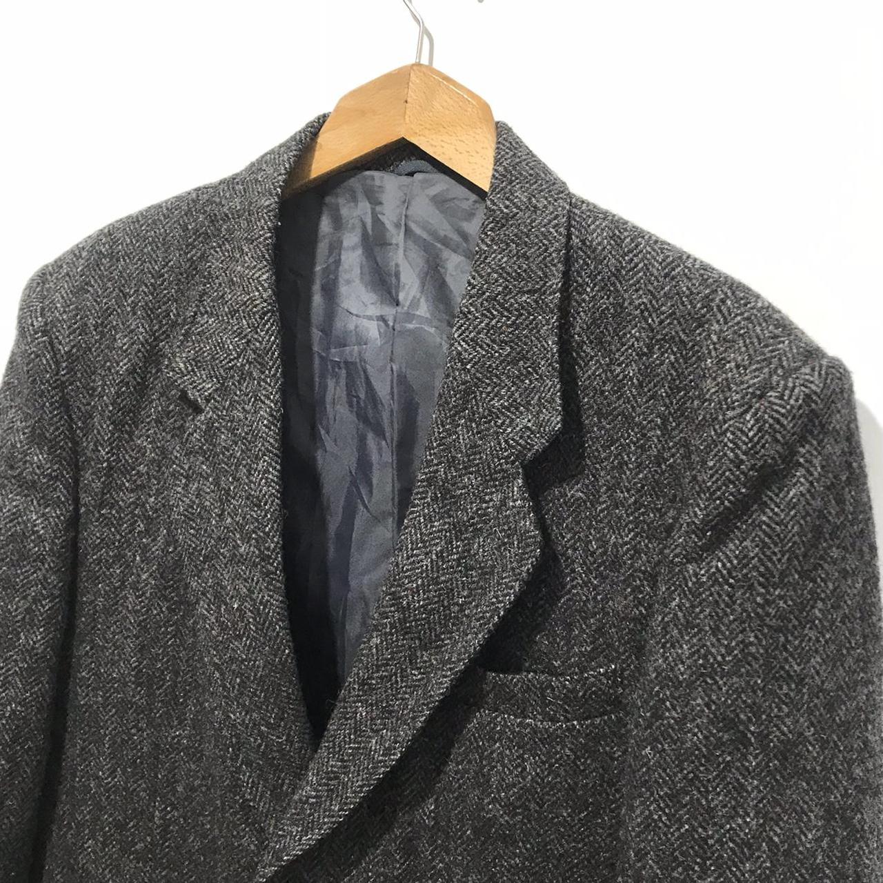 Mens Peter Wain Harris Tweed Wool Two Wood Button... - Depop