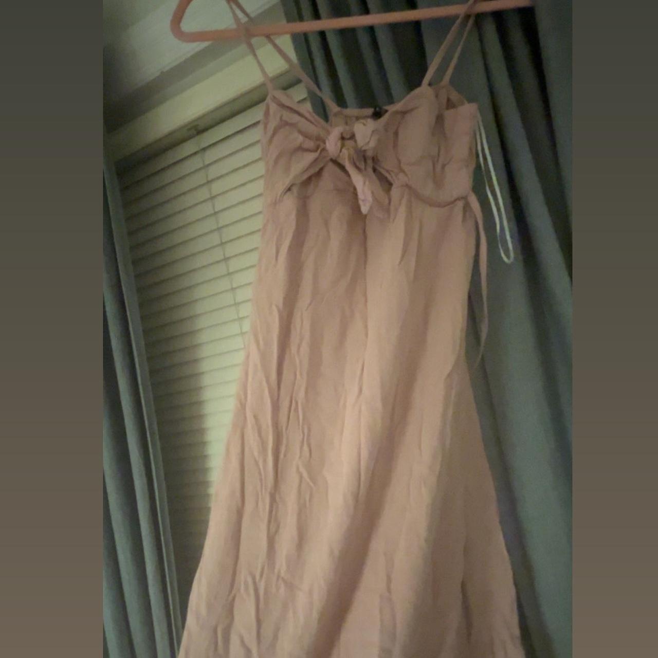 Pink New-Look dress worn once with 1 washable... - Depop