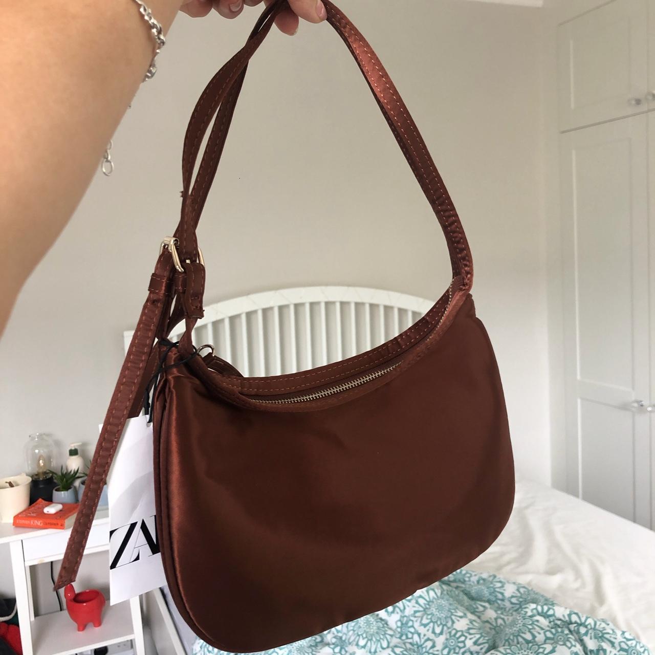 Gorgeous copper/ rust satin shoulder bag Perfect... - Depop