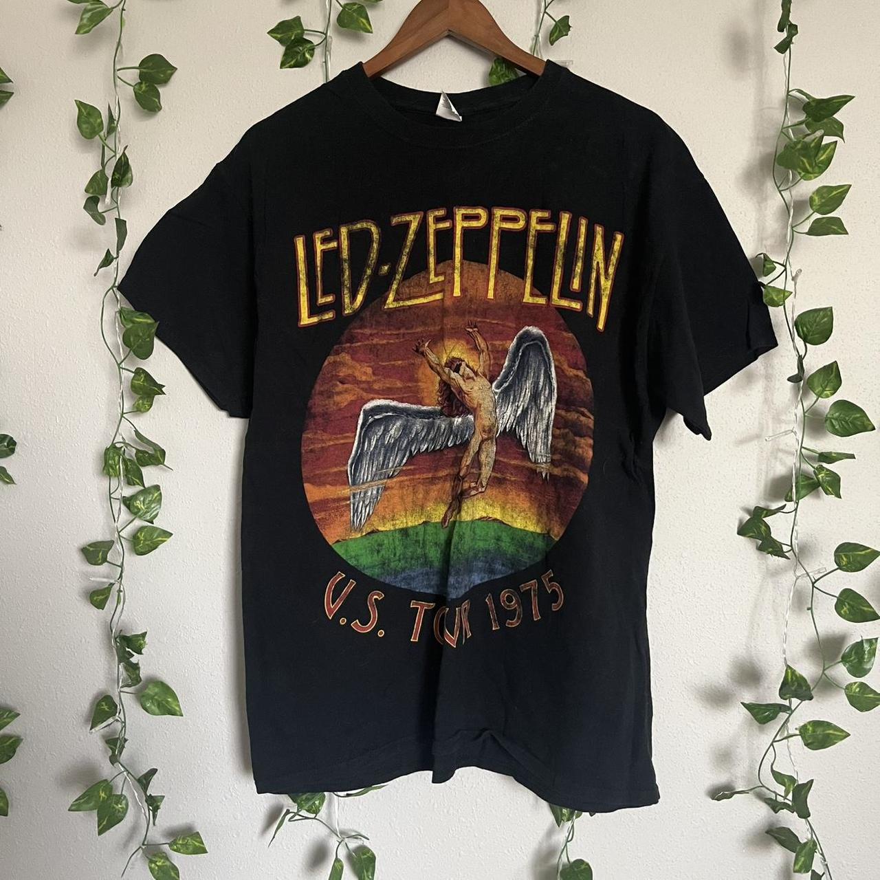 Led Zeppelin graphic tee #rockmusic size section of... | Depop