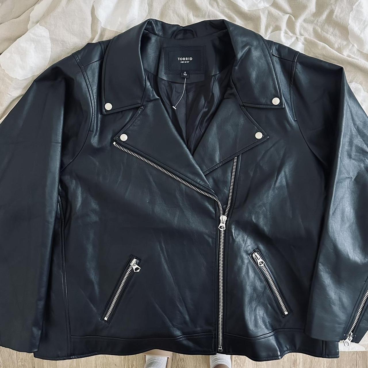 TORRID SIZE 6 leather jacket Never worn out - Depop
