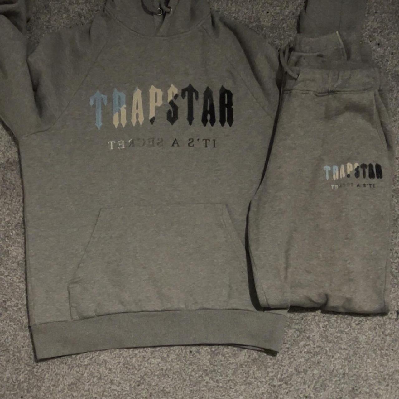 Grey trapstar tracksuit - Depop