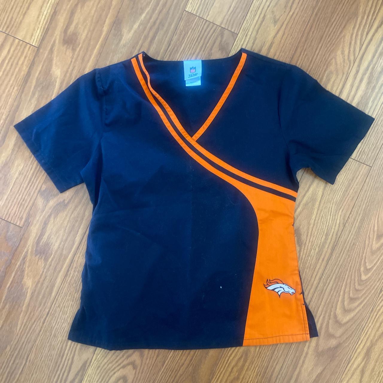 denver broncos scrub shirt women’s size... - Depop