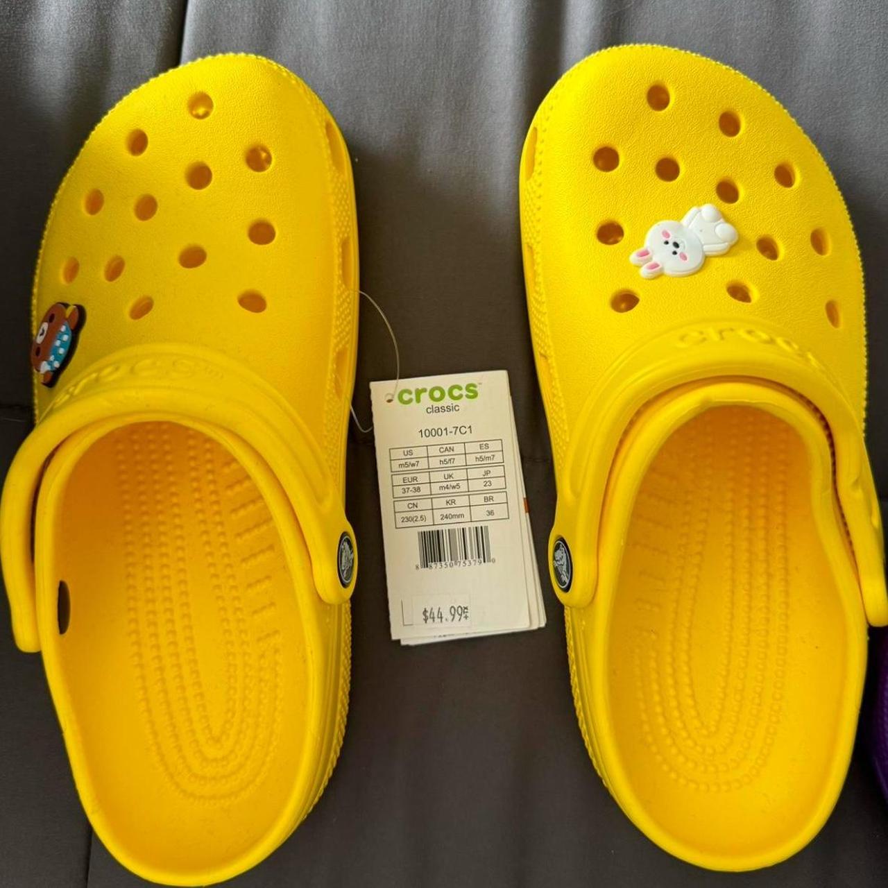yellow crocs - Depop