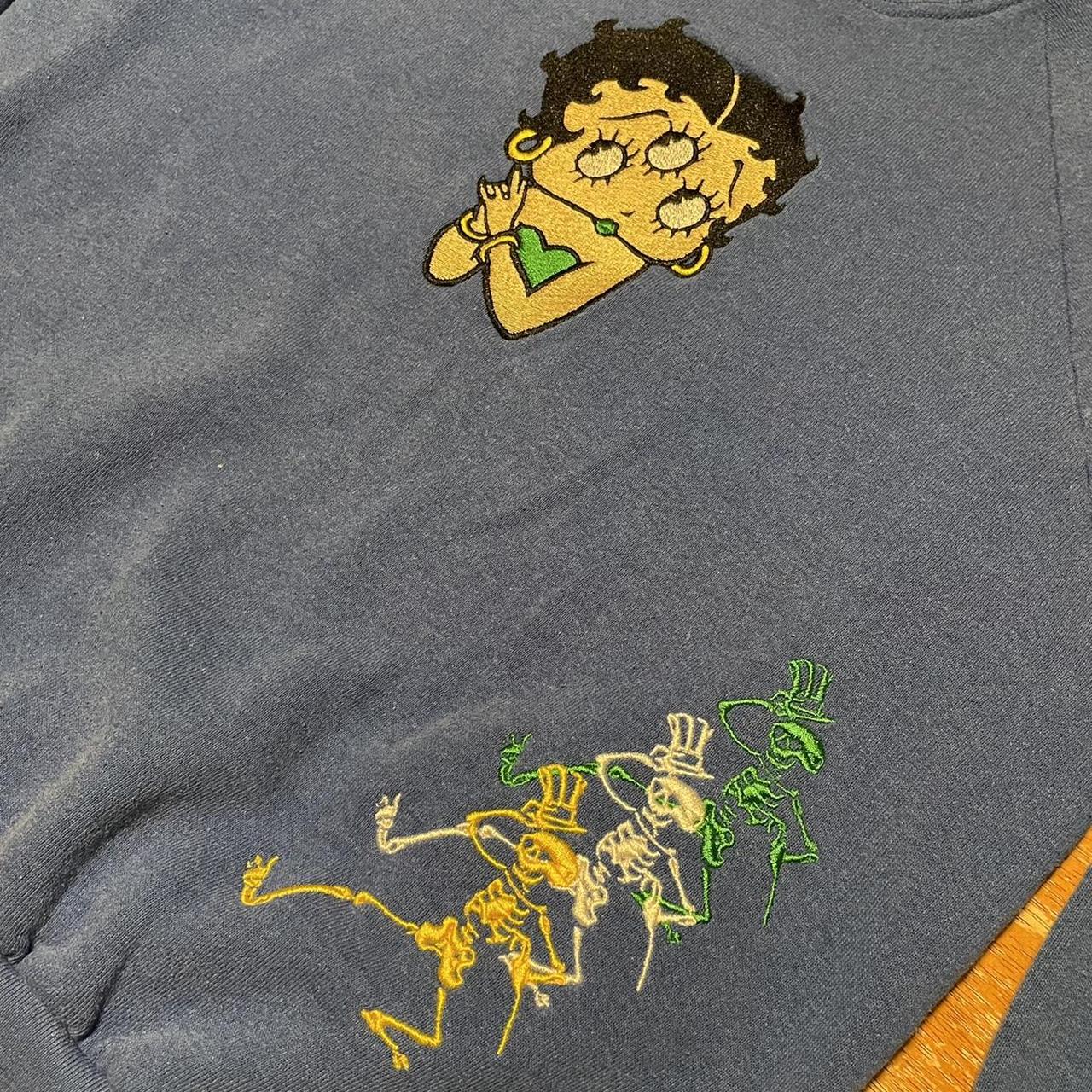 Vintage 1990s Betty Boop Grateful Dead Blue... - Depop