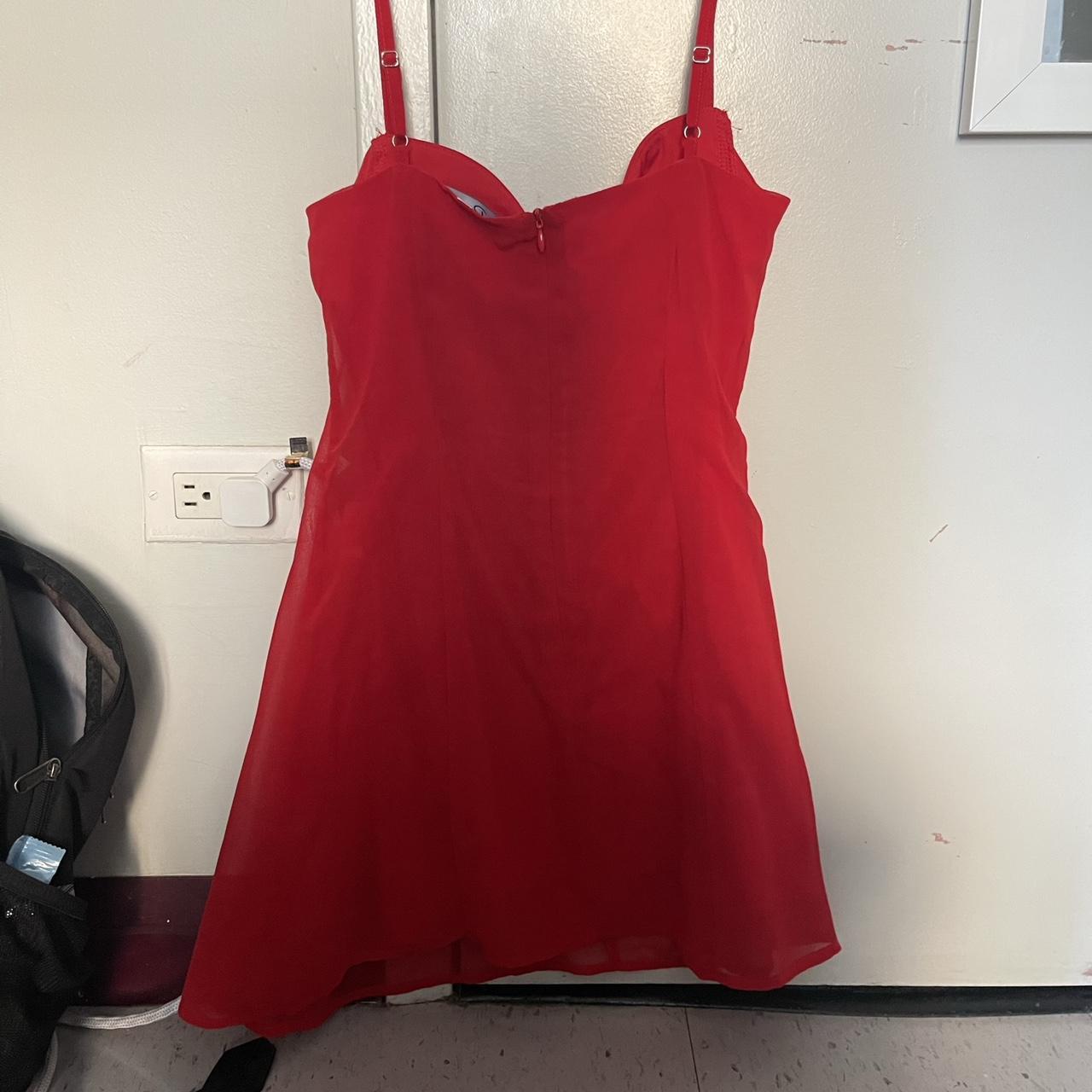 Womens Red Dress Depop