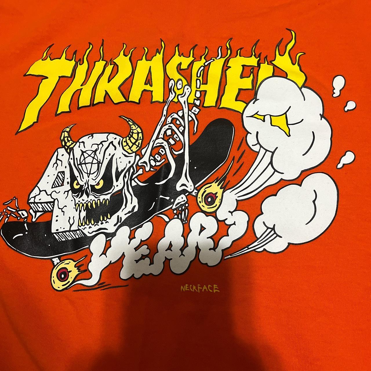 Thrasher T Neckface. Wore like once - Depop