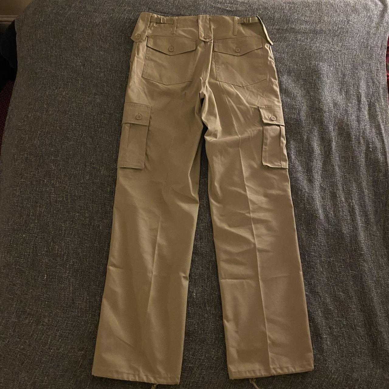 Unbranded Men's Tan and Cream Trousers | Depop