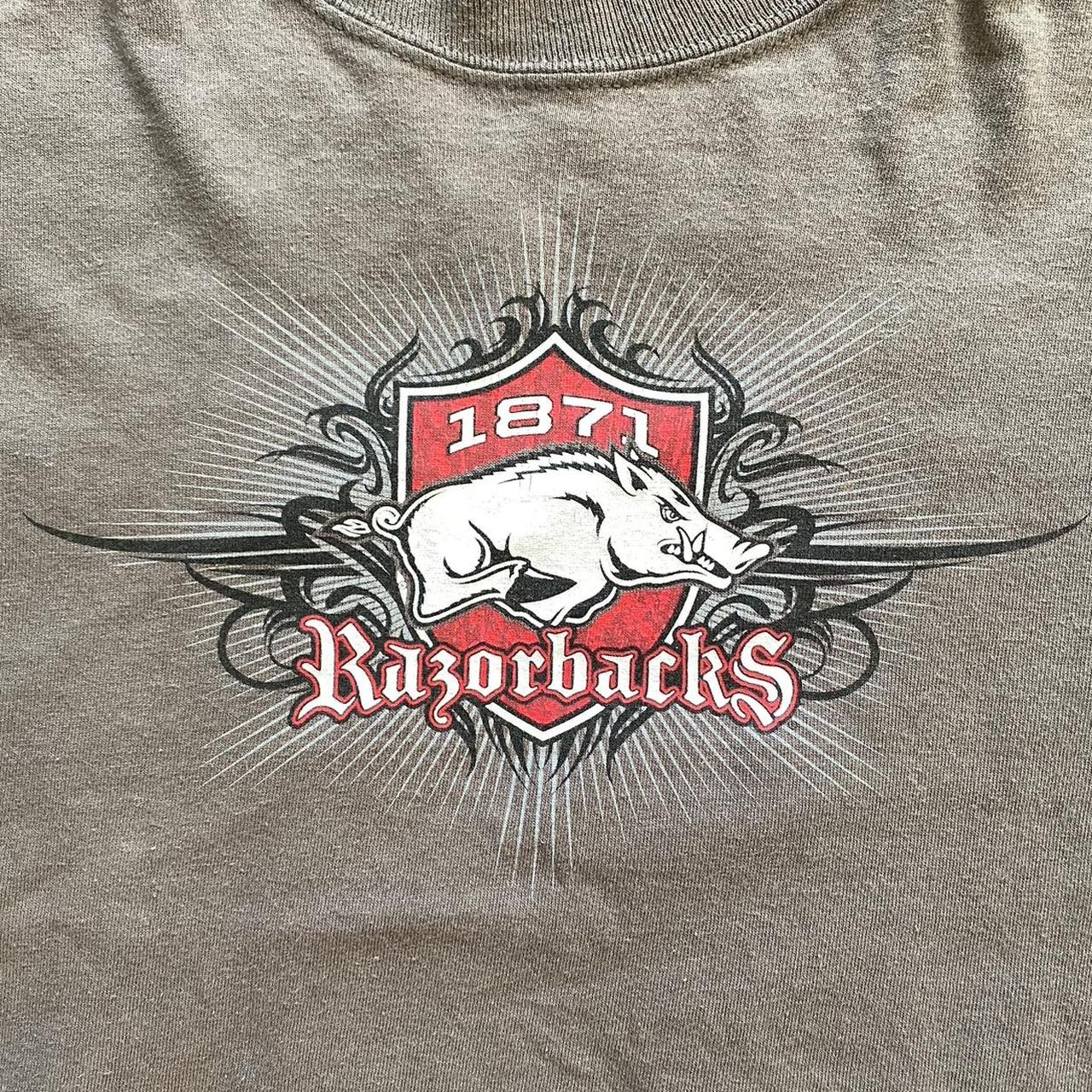 Vintage used University of Arkansas Razorbacks long... - Depop