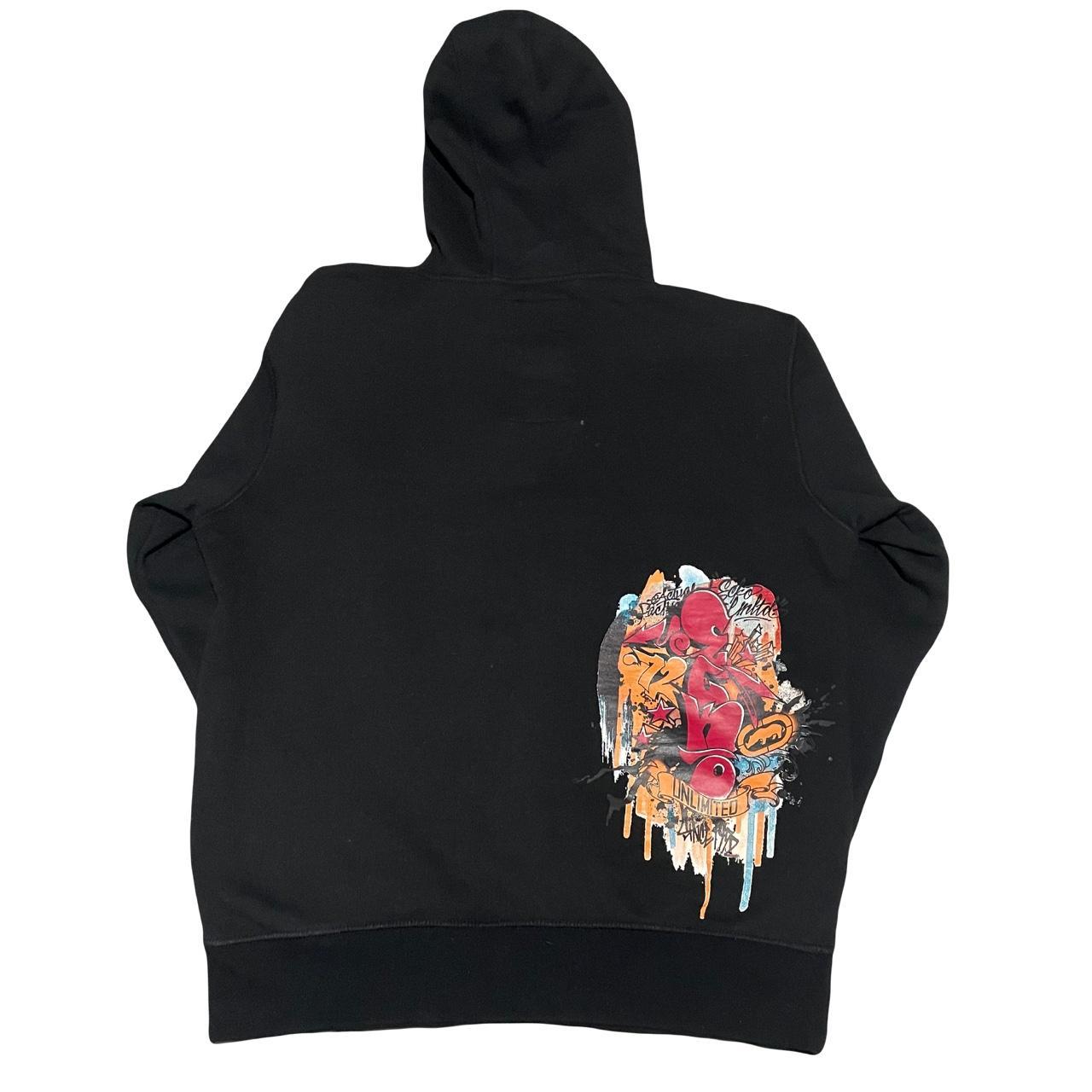 vintage ecko unltd graffiti graphic hoodie size... - Depop