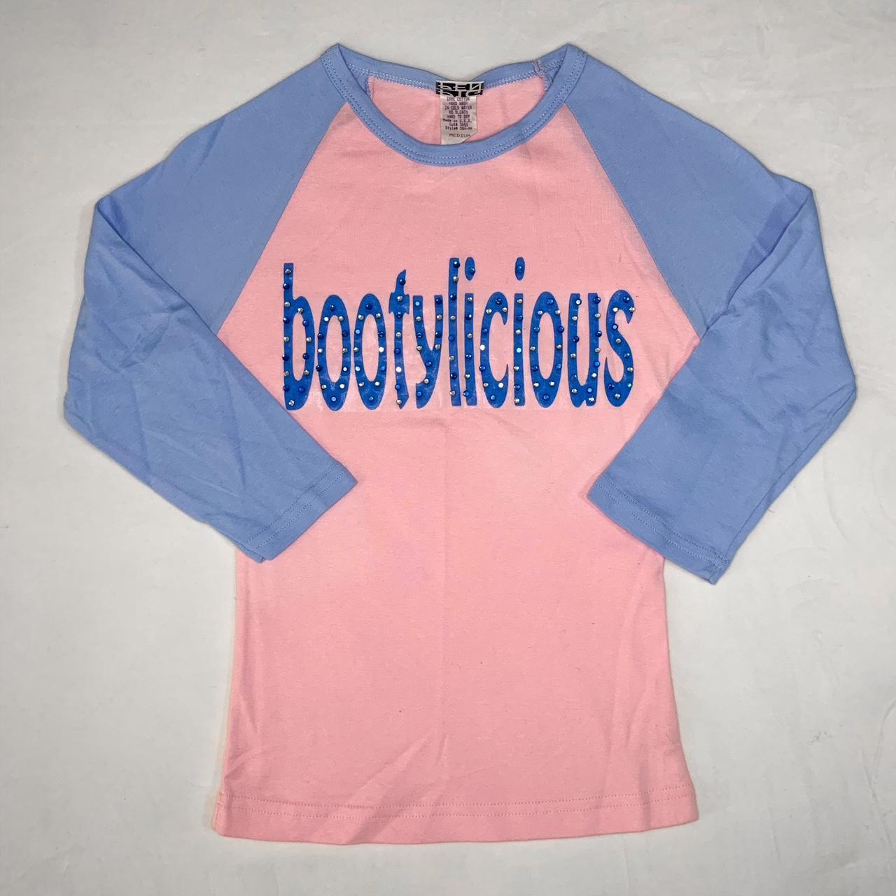 Y2K “bootylicious” t shirt Size medium, measurements... - Depop