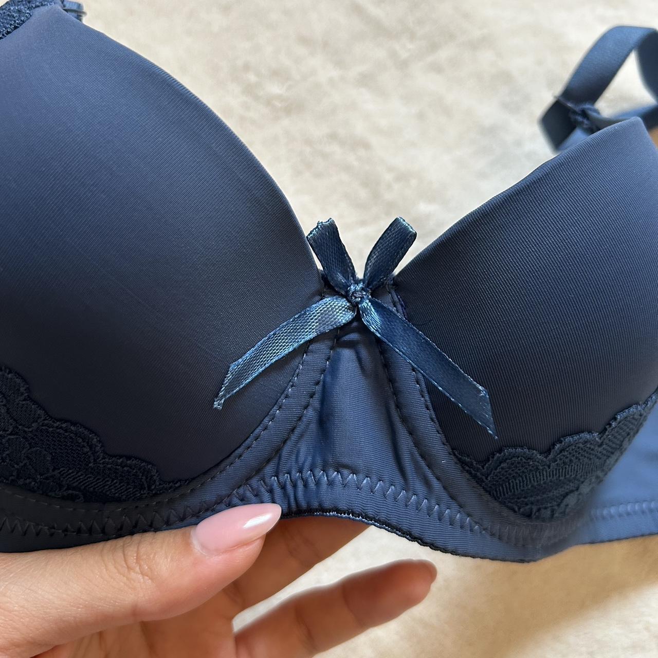 Cute navy blue push up bra NOT from Victoria’s... - Depop
