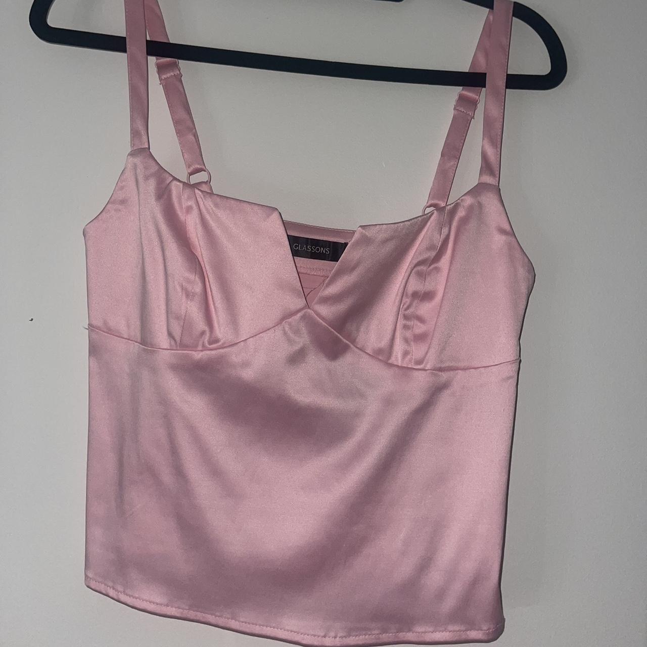 Pink glassons top Never been worn, tags still... - Depop