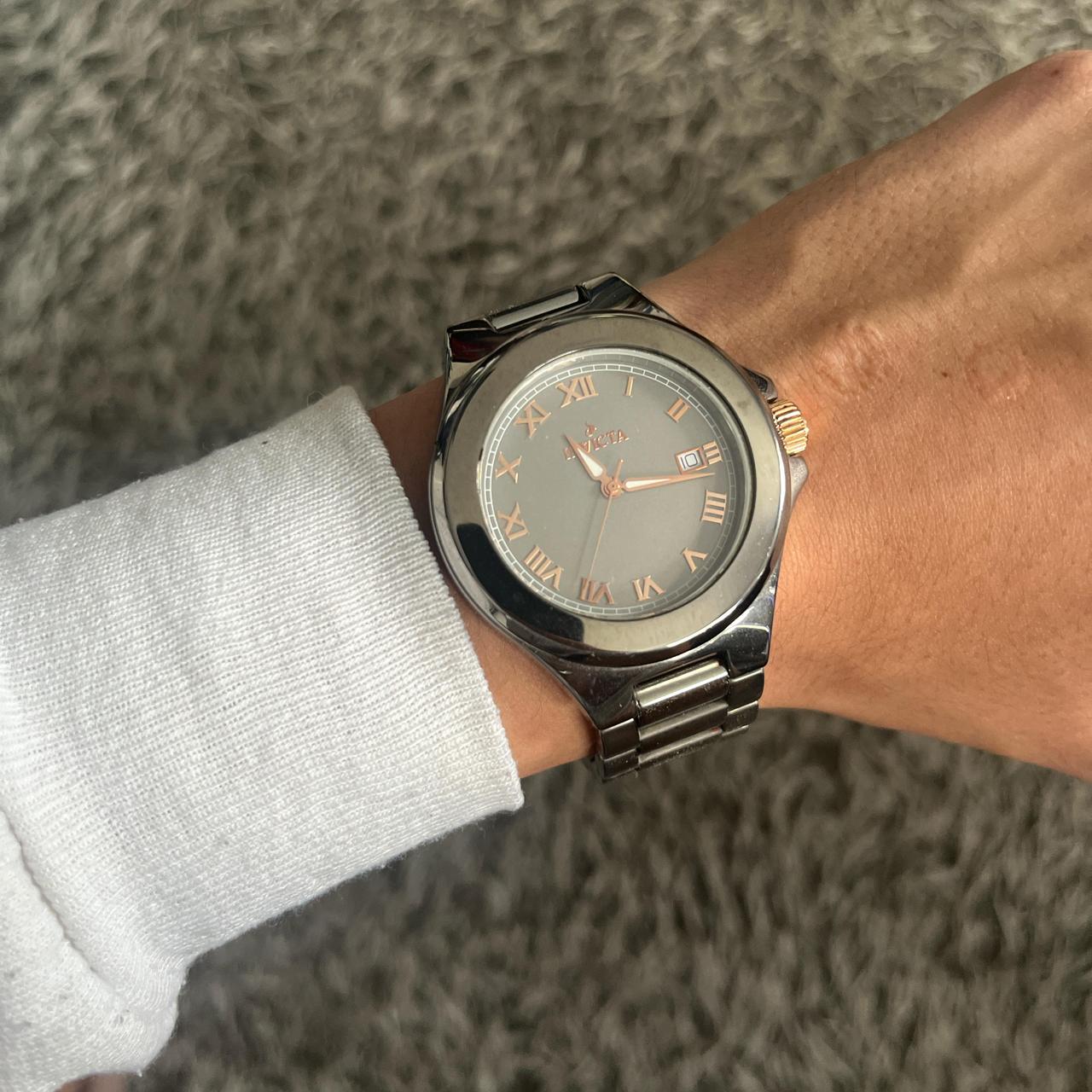 Invicta Silver and Bronze Watch ️Ready to Ship... - Depop