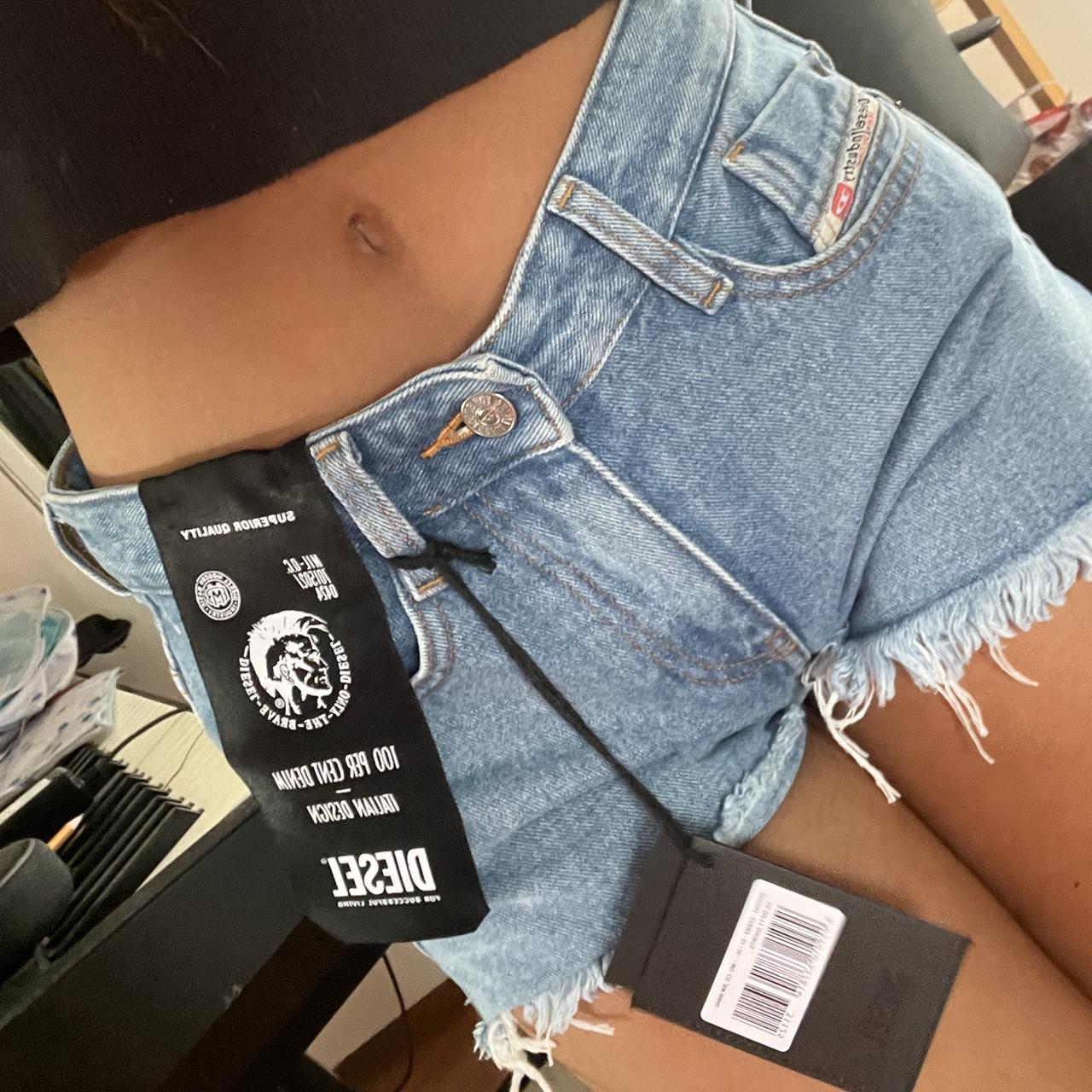 RRP £150 BRAND NEW Diesel denim fifty shorts. Still... - Depop
