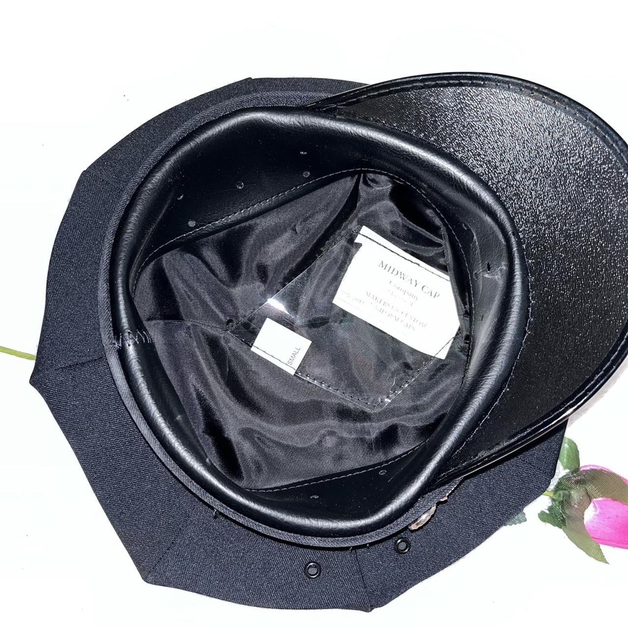 Midway Cap Co. Glam Police Hat -Size S -Chrome... - Depop