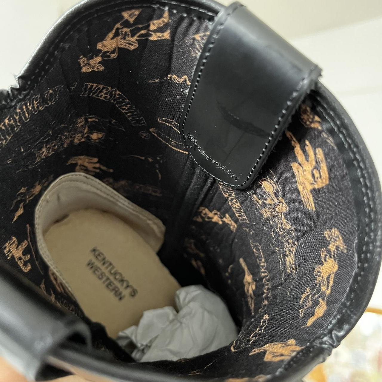 Kentucky western cowboy boots Leather Never worn - Depop