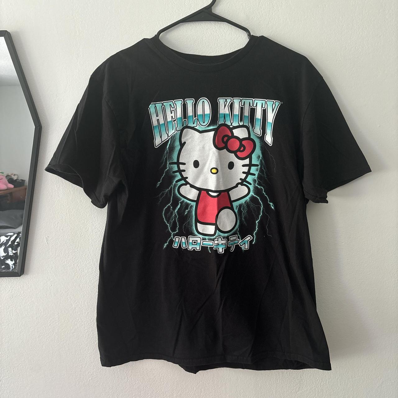 Hello Kitty oversized Tee 🖤🖤🖤 Cute punk hello kitty... - Depop