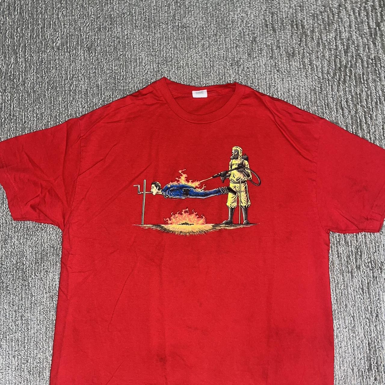 ftp burning pig tee worn accepting offers - Depop