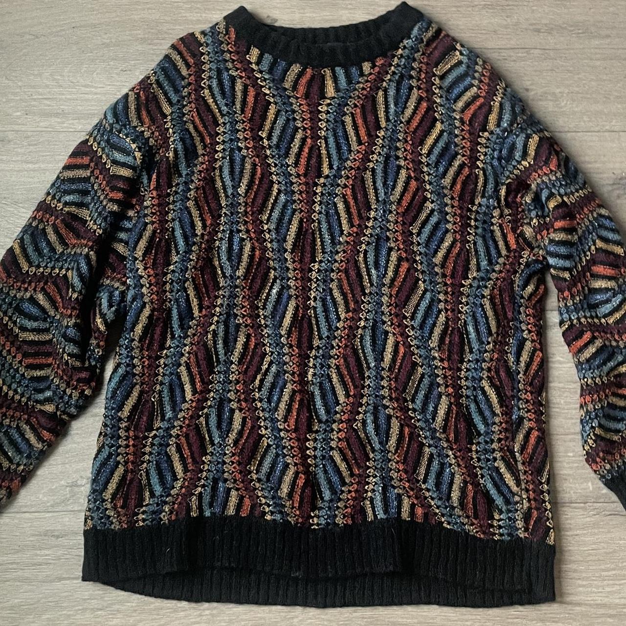 “NANI BON Menswear” 90s vintage patterned rainbow... - Depop