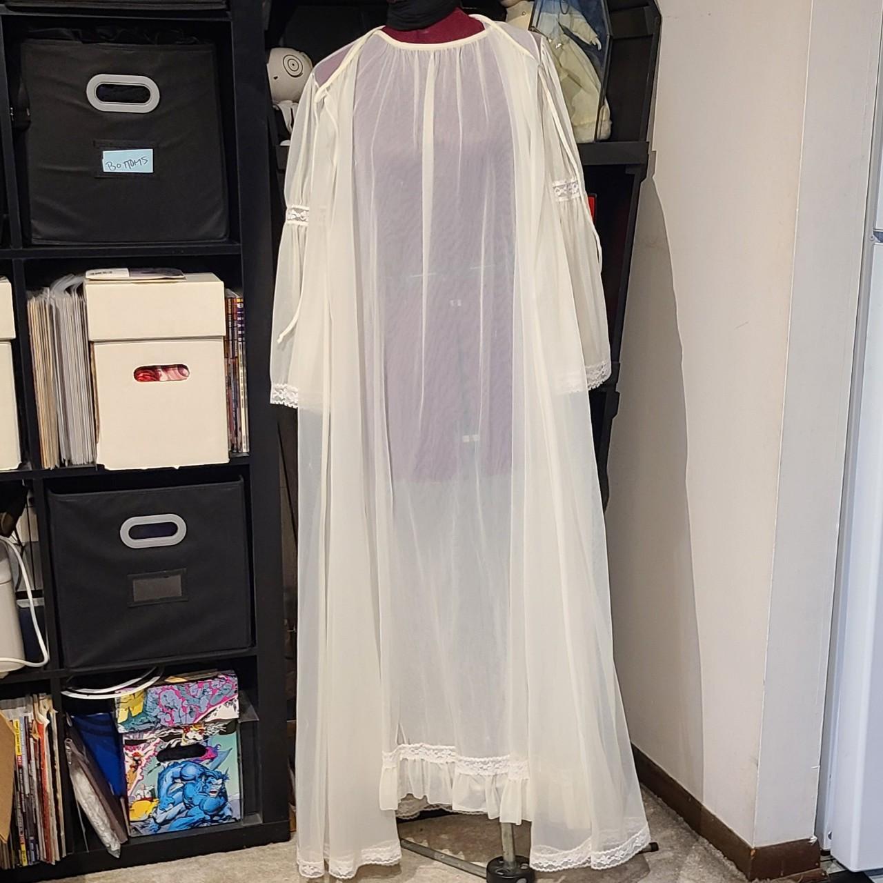 Vtg. 60's Ghostly Sheer Gown & Robe Set ABSOLUTELY... - Depop