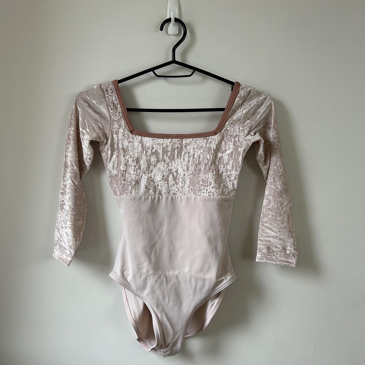 Yumiko leotard Marieke style, velvet top techni... - Depop