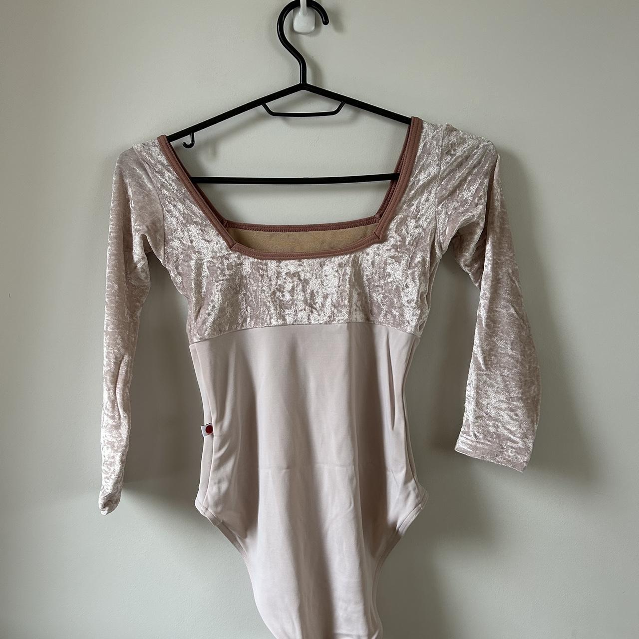 Yumiko leotard Marieke style, velvet top techni... - Depop