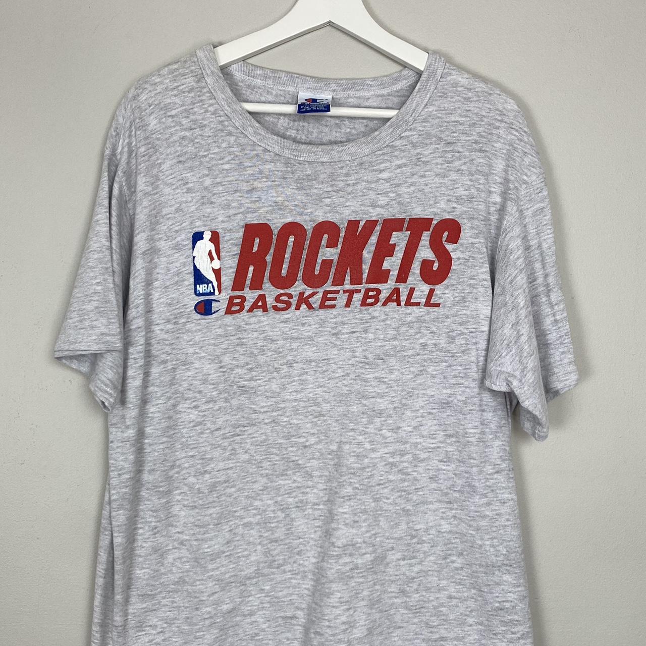 Vintage Houston Rockets NBA tee 68cm x58cm fits like... - Depop