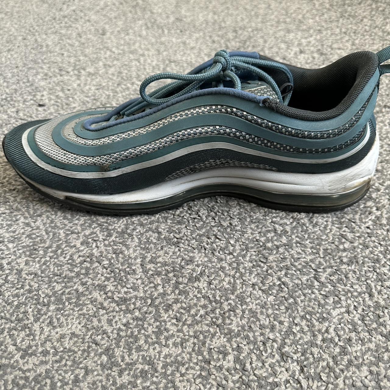 Nike Air max 97’s UK 10 in blue, owned for just over... - Depop