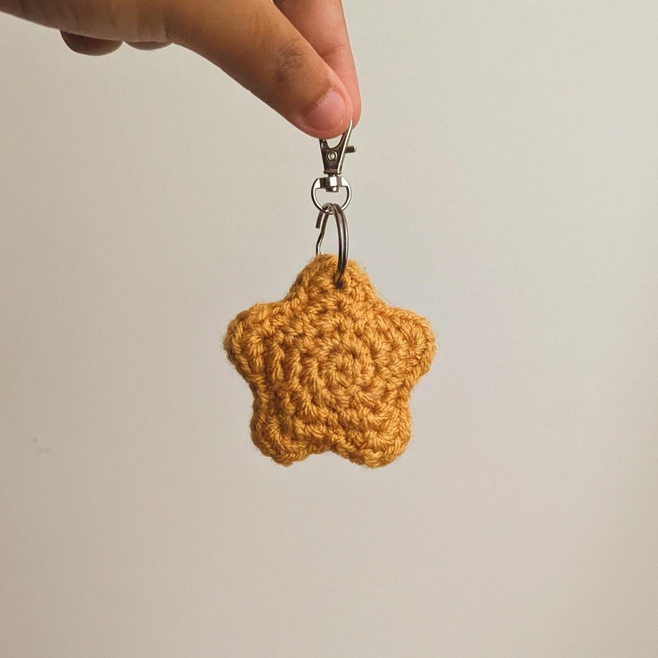 ⭐ Crochet Puffy Star Keychain | Puffy Star Charm |... - Depop