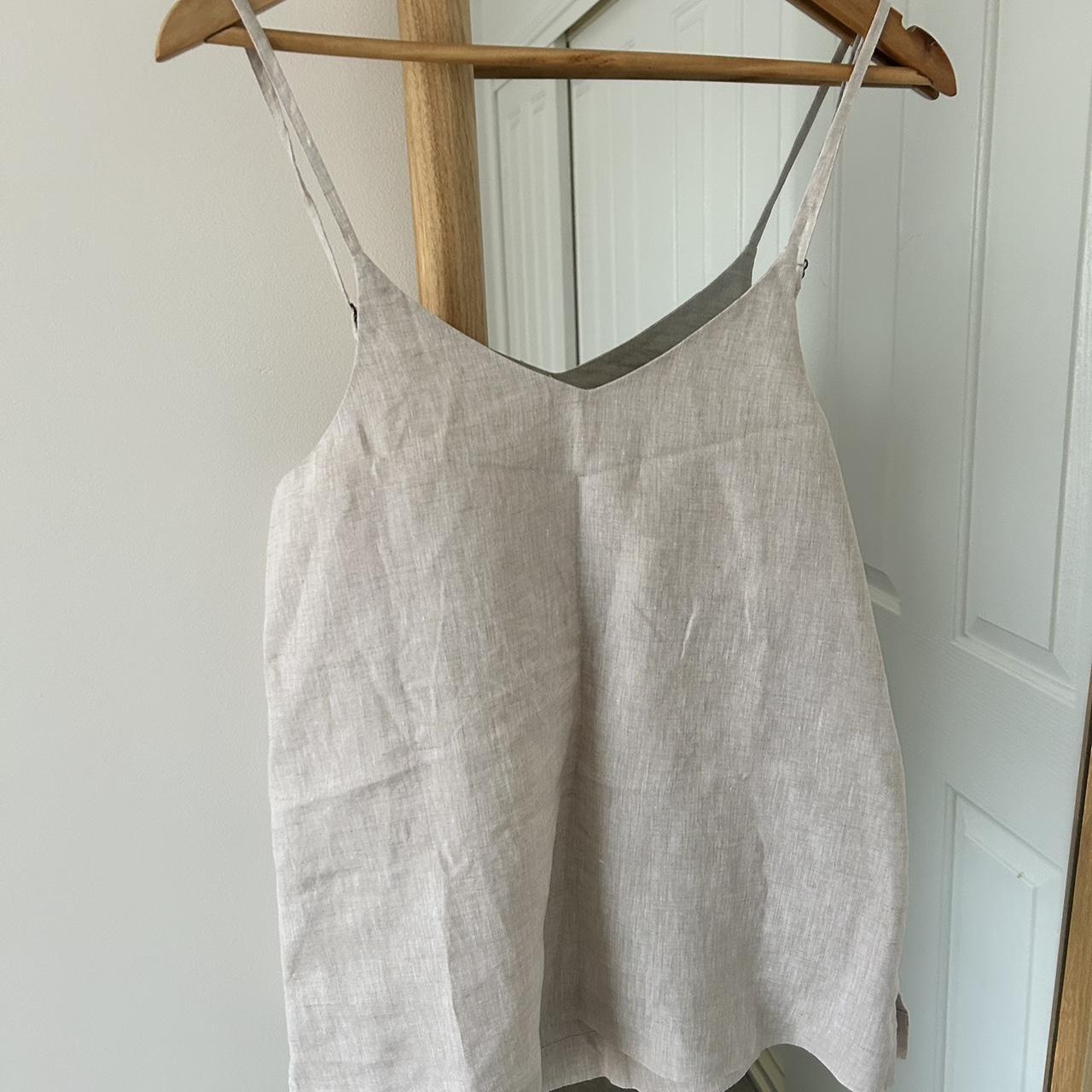 Assembly label linen cami Never worn Size 12 - Depop