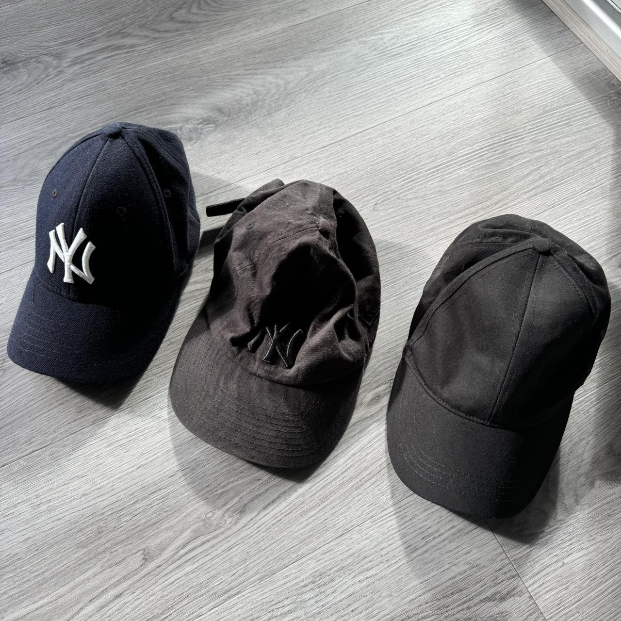 Hats! - 2 New York yankee hats - 1 asos black hat... - Depop