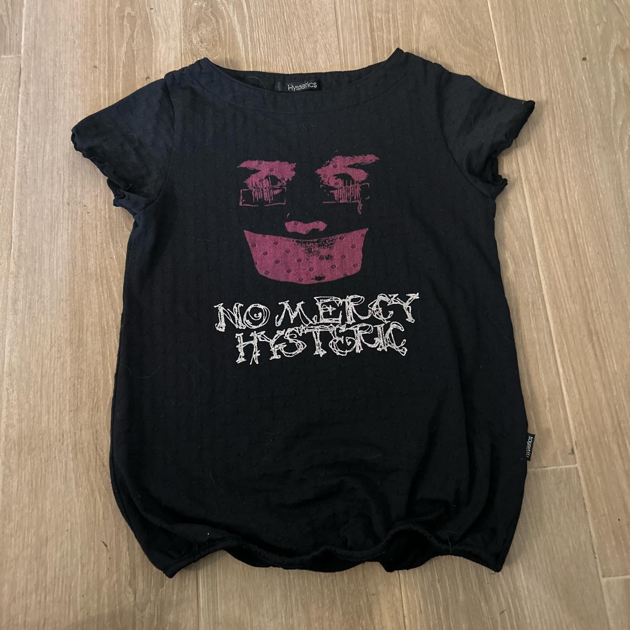 Hysteric Glamour Women's Black and Pink T-shirt | Depop