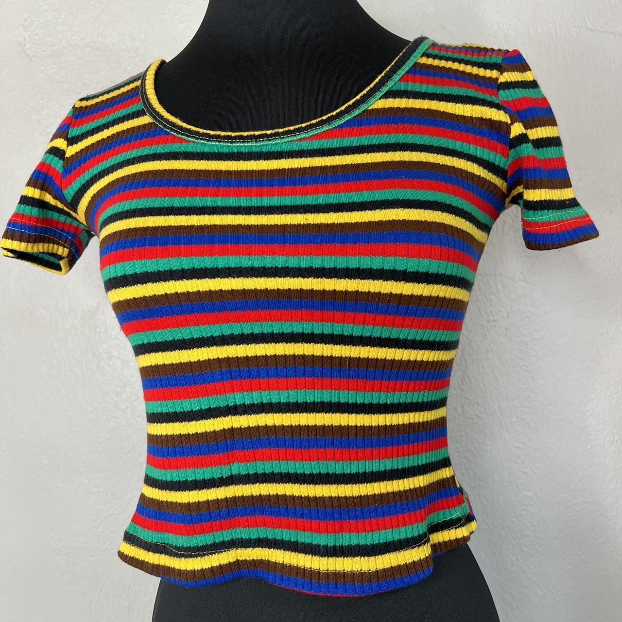 Vintage 90s Contempo Casuals semi cropped top.... - Depop
