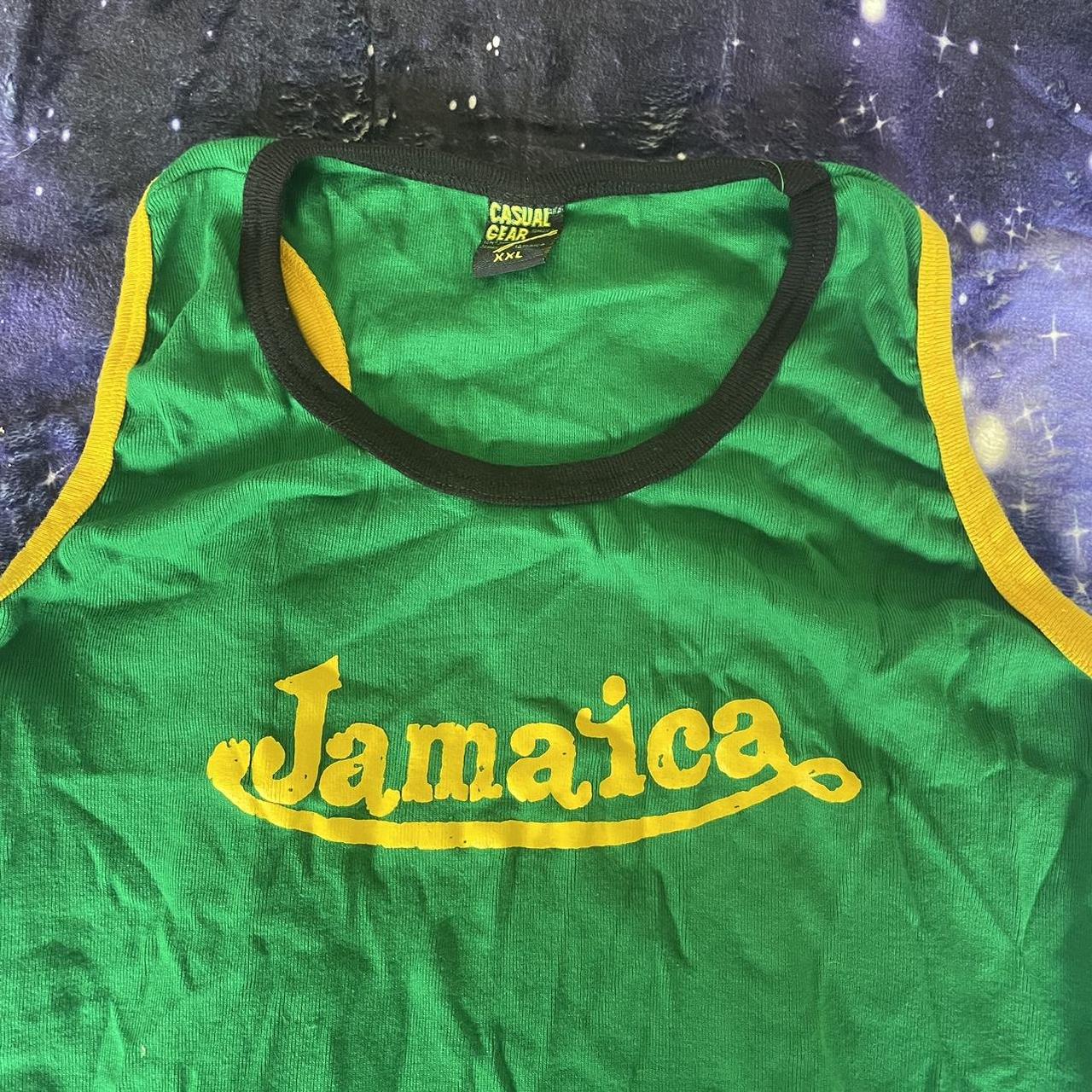 Green Jamaica Tank 36in bust / 34in waist / 24.5in... - Depop