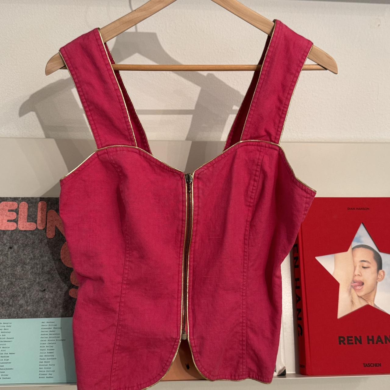 Vintage Italian Shell Corset Style Top, Thick... | Depop