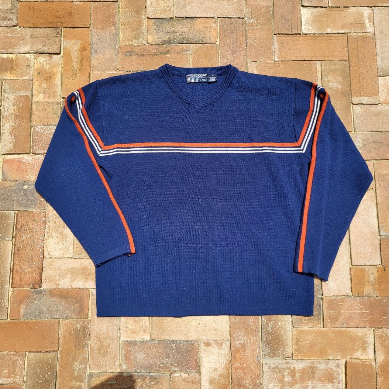 Y2k blue Point Zero sweater Mens Medium #Y2k... - Depop
