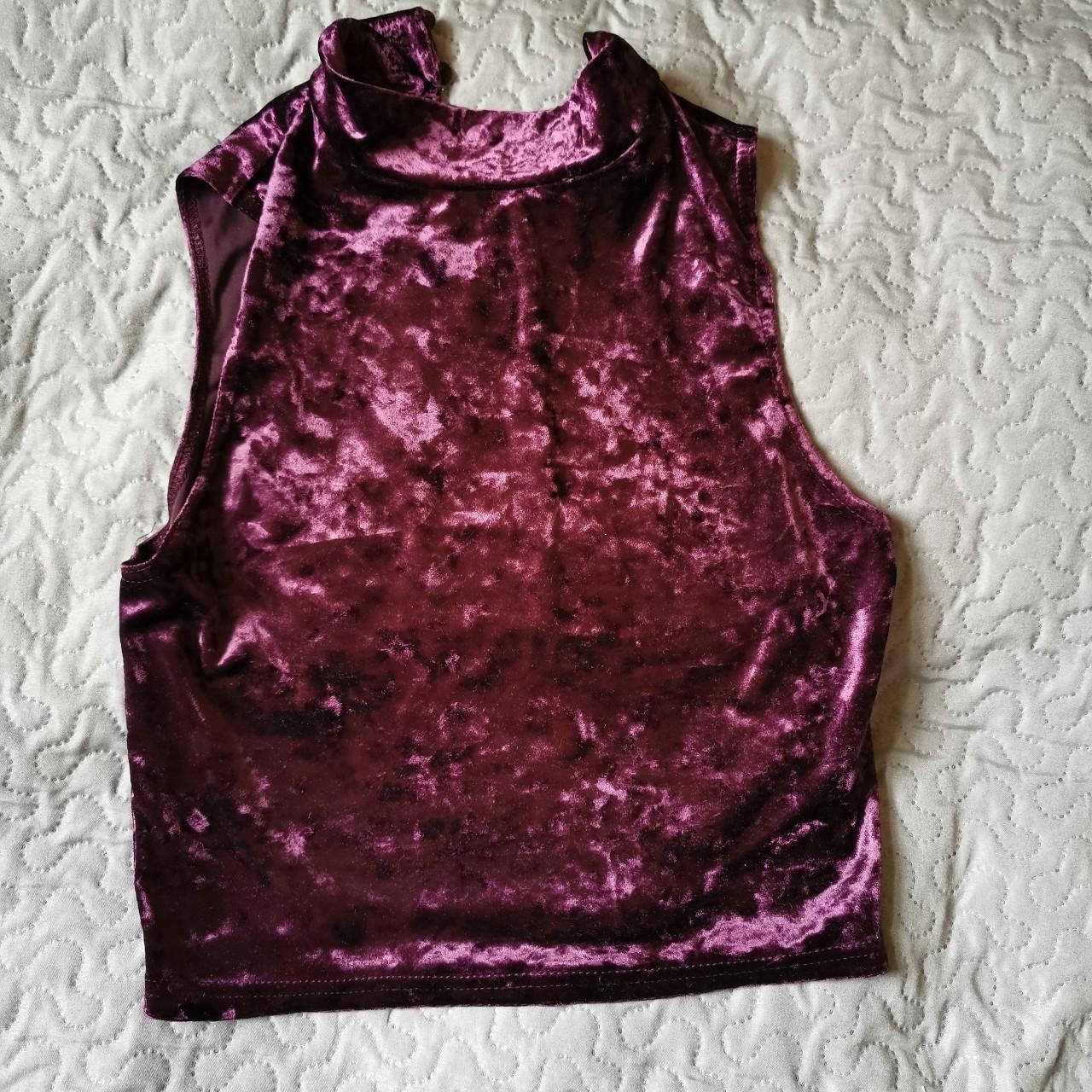 New Look Purple crop top. Size 12. #newlook #90s... - Depop