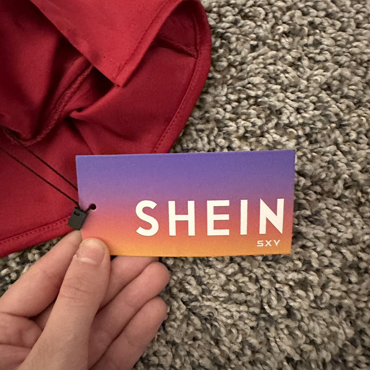 SHEIN Red Dress brand new with tags! no paypal... - Depop