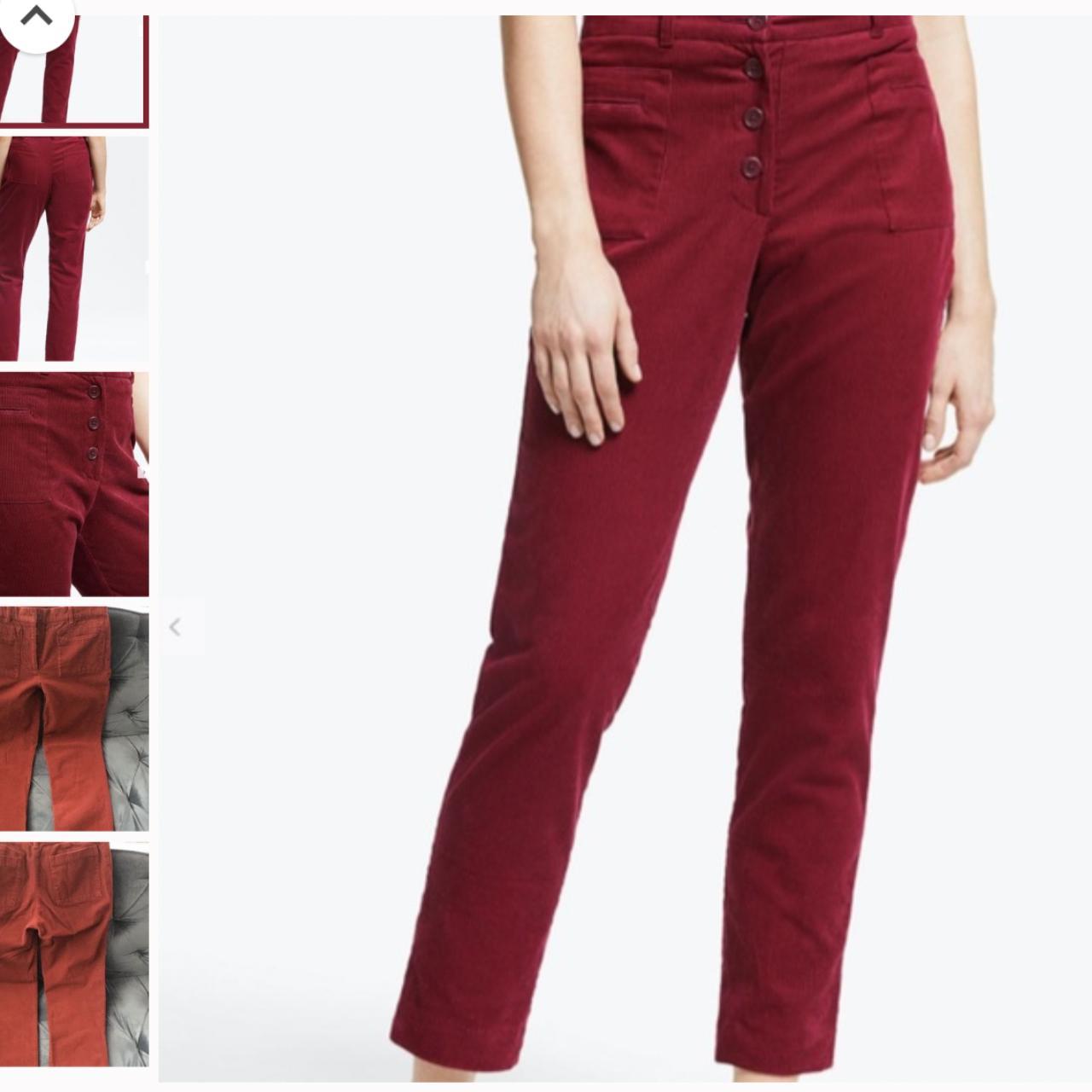 people tree jemima red corduroy pant. People Tree... - Depop